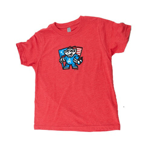 Rocket City Trash Pandas Youth Red Flag Premium T – Rocket City Trash ...